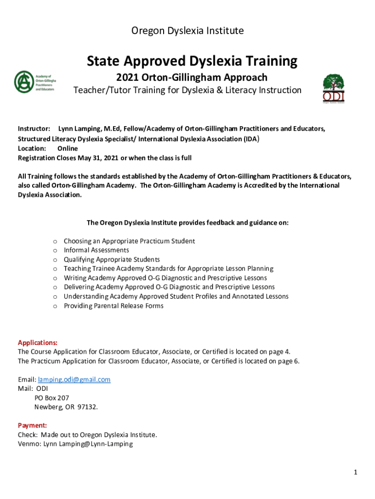 Fillable Online Dyslexia Intervention in an Age of Online Education; One ... Fax Email Print ...