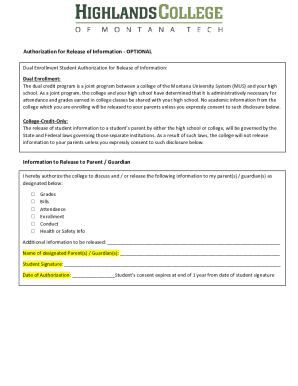 Fillable Online Dual Enrollment Student Registration Form Fax Email ...