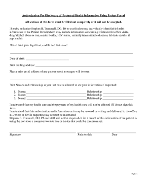 Fillable Online Patient Authorization for Release of Medical Records ...