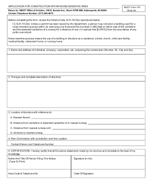 Fillable Online secure in INDOT Aviation Form 101.docx Fax Email Print - pdfFiller