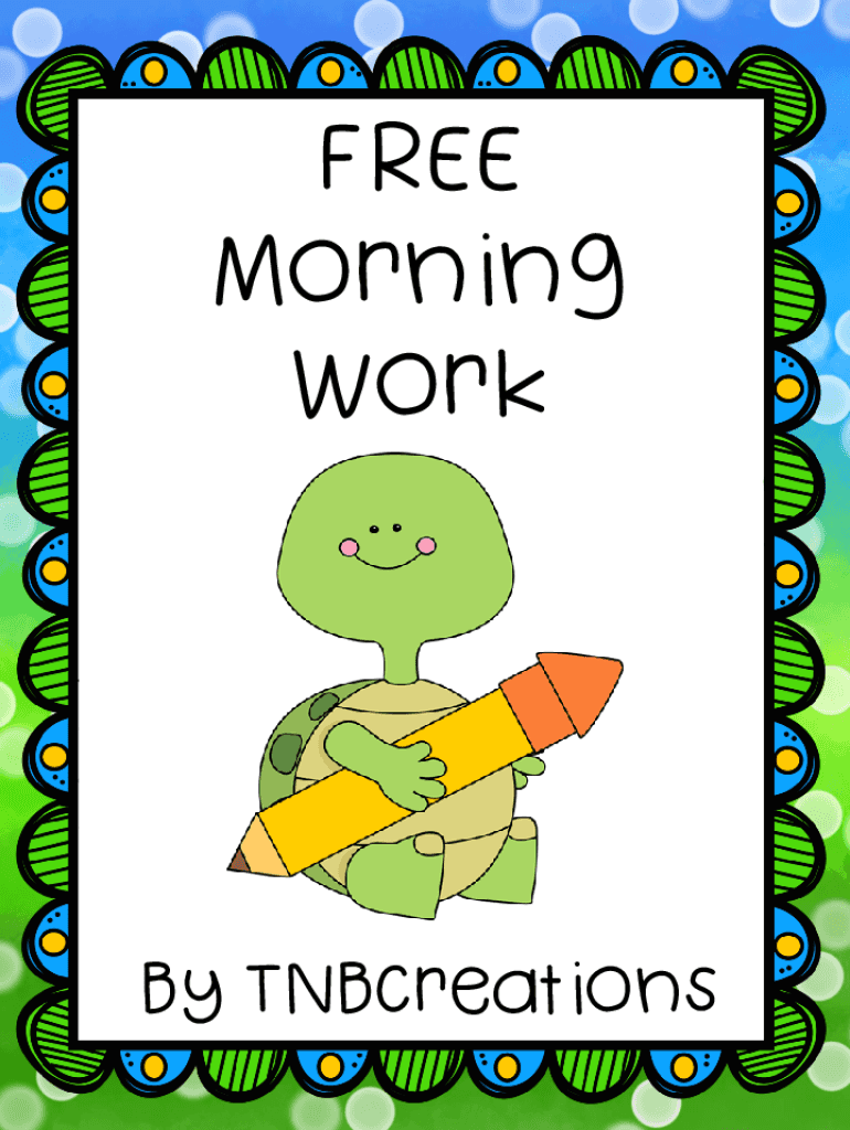 Fillable Online FREE Morning Work Fax Email Print - pdfFiller