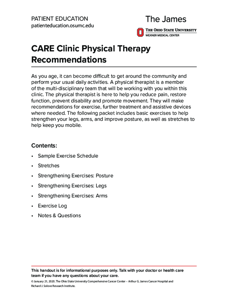 Fillable Online 7 Easy Ways to Start Getting Active with Physical Therapy Fax Email Print ...