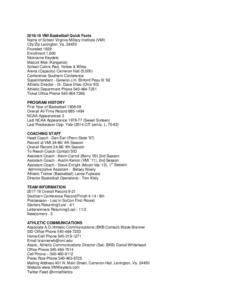 Fillable Online VMI Spirit - "The story behind the kangaroo is ...