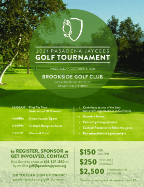 Fillable Online BROOKSIDE GOLF CLUB Fax Email Print - pdfFiller