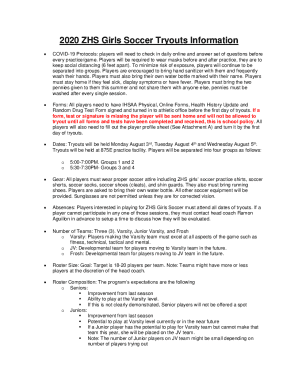 Fillable Online Washington Youth Soccer Return To Play Guidelines Fax ...