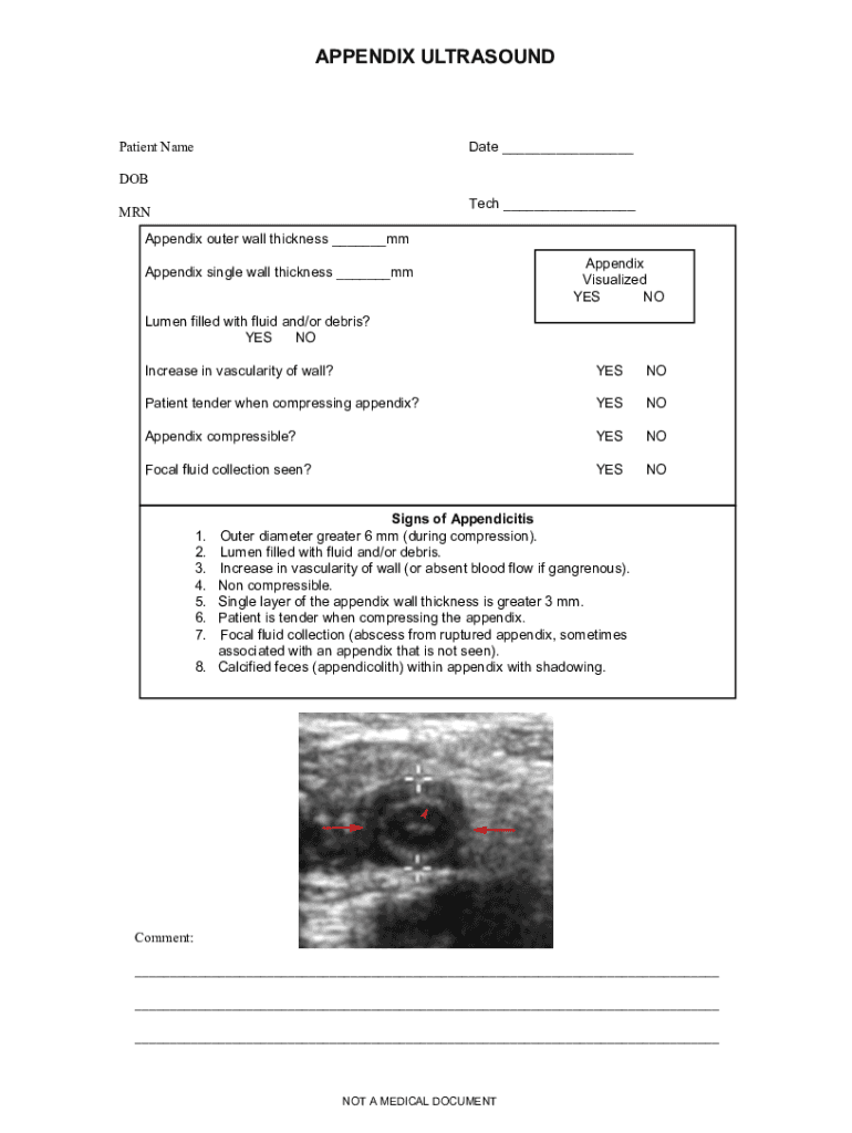Fillable Online Sonography of acute appendicitis and its mimics in ...