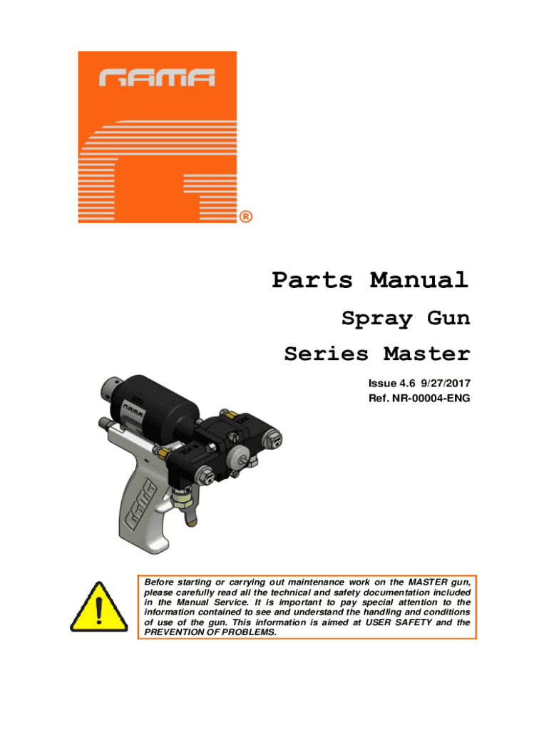 Fillable Online 311338N - GX-8P Spray Gun, Operation, Parts, Service ...