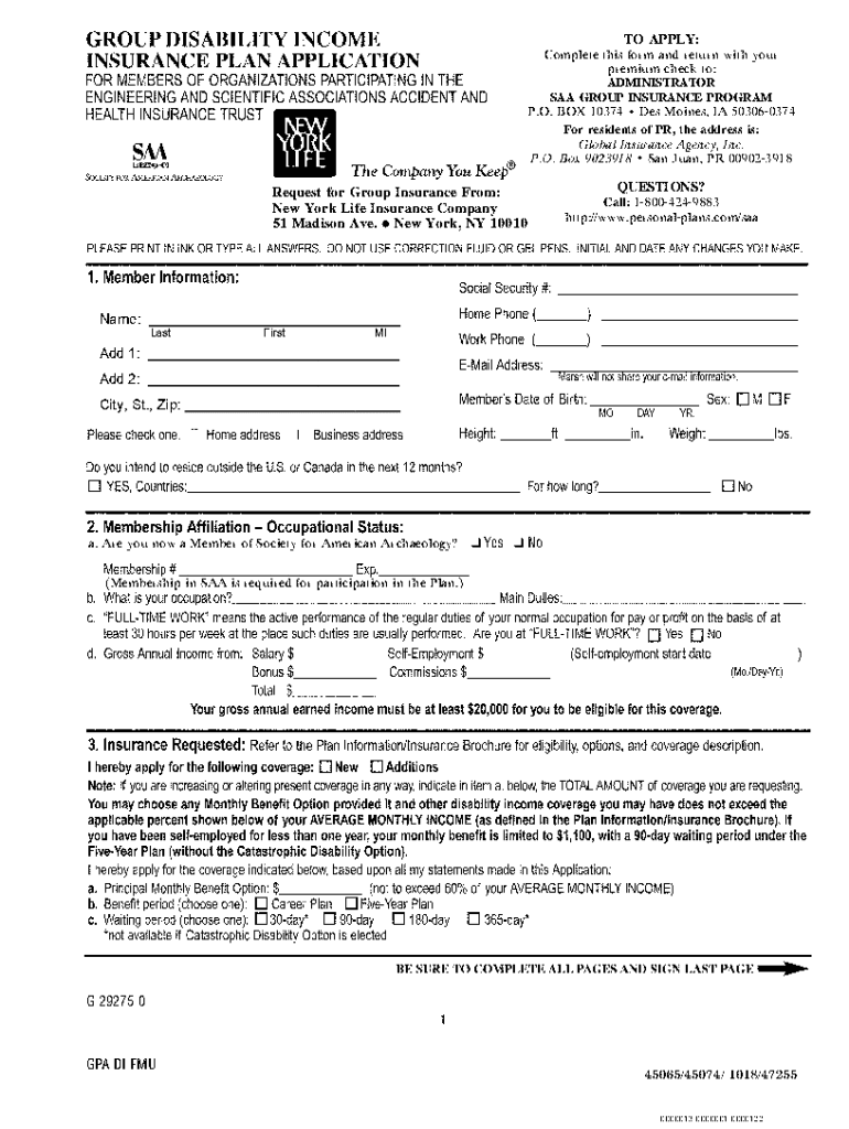 Fillable Online New Organization Super Account Administrator (SAA) Form ...