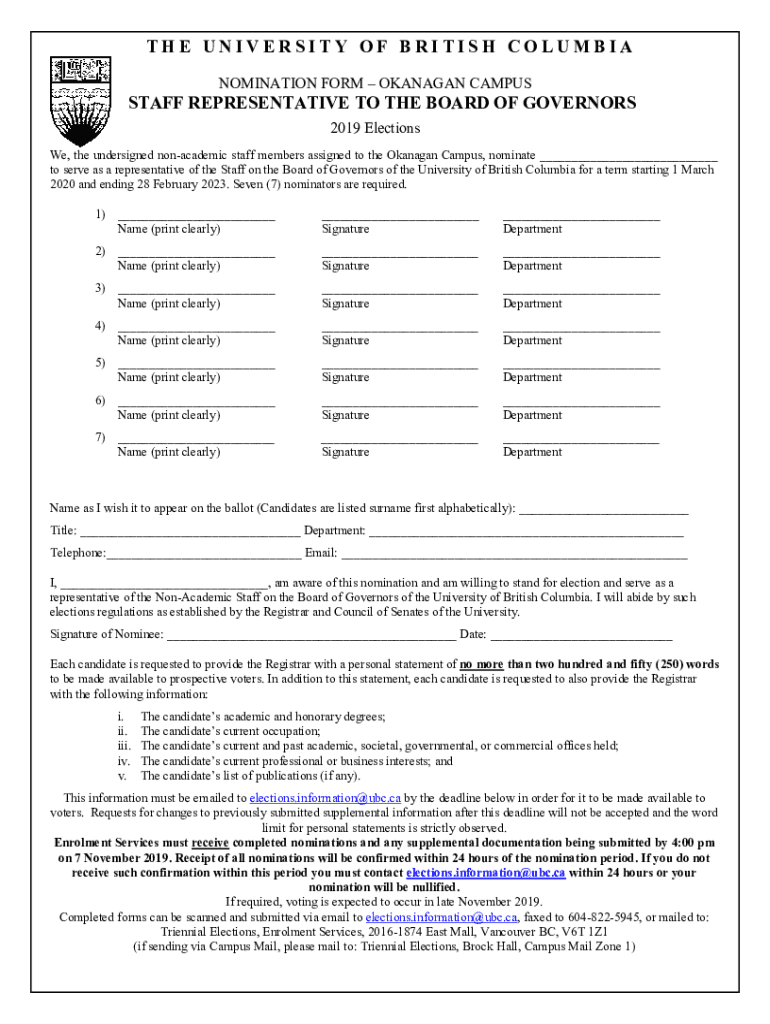 Fillable Online facultystaff students ubc Acronyms and Abbreviations ...