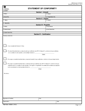 Fillable Online OMB Number 2120-0018 Fax Email Print - pdfFiller