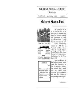 Fillable Online Lee Shurtleff: Village of Groton historian for most of ...