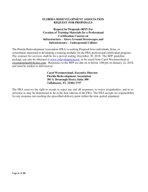 Fillable Online parks & recreation master plan - request for proposals ...