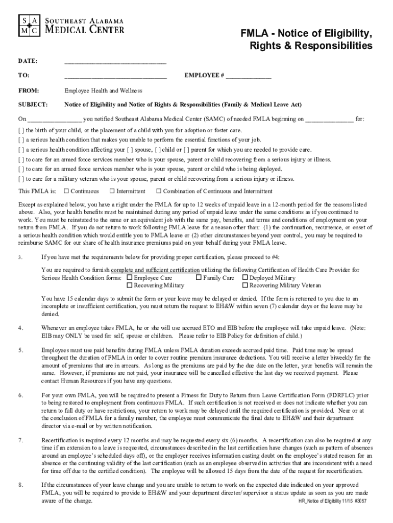 Fillable Online FMLA Employee Response Form Fax Email Print - pdfFiller