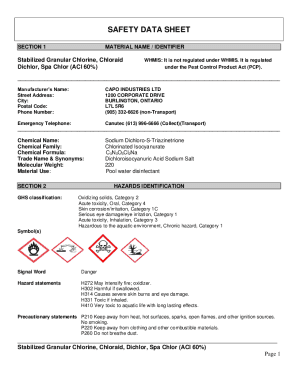 Fillable Online Safety Data Sheet Compliance Tool Fax Email Print ...
