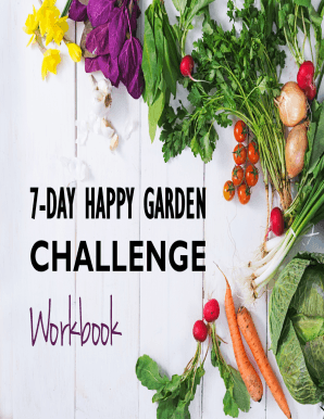 Fillable Online 7-day happy garden challenge workbook Fax Email Print ...