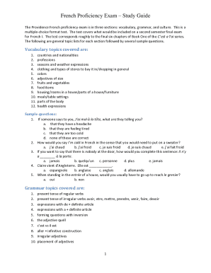 Fillable Online IB French exam - What to expect and how to pass it Fax ...