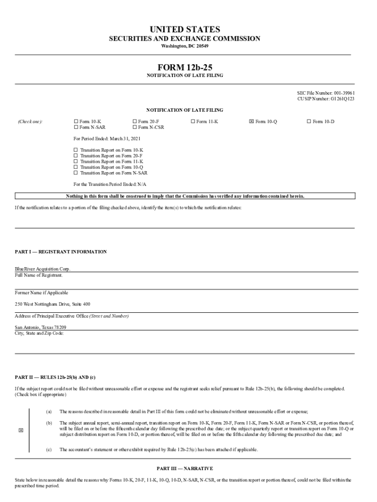 Fillable Online SEC File Number: 001-39961 Fax Email Print - pdfFiller