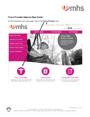 Fillable Online MHS - Find a Provider Step-by-Step Guide. Find a ...