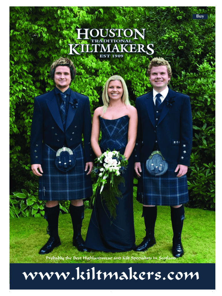 Fillable Online Traditional Kilt & Tartan Specialists - Houston ...