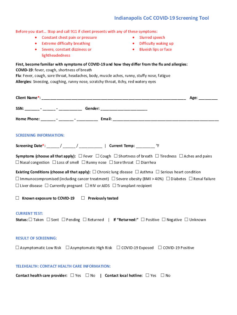 Fillable Online Coronavirus symptoms: A list and when to seek help Fax Email Print - pdfFiller