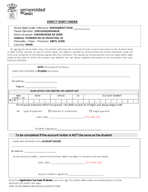 Fillable Online Direct debit vs Standing Order - what's the difference ...