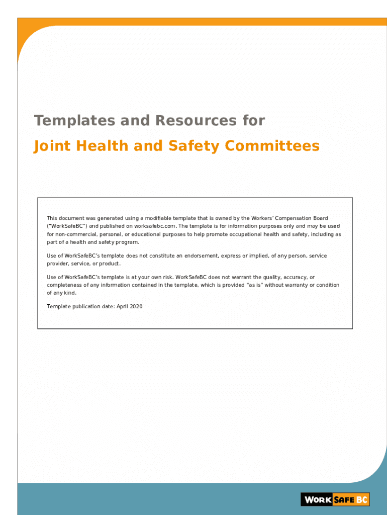 Health and safety meetings template Doc Template | pdfFiller