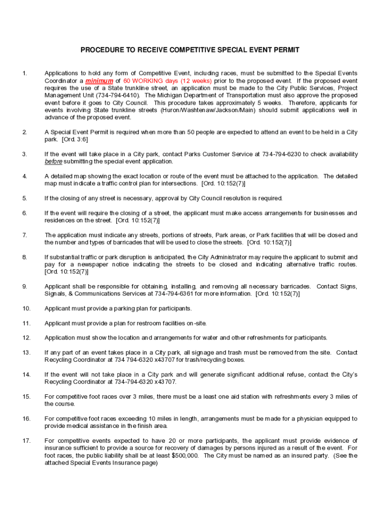 Fillable Online Permits - Information Sheets Fax Email Print - pdfFiller