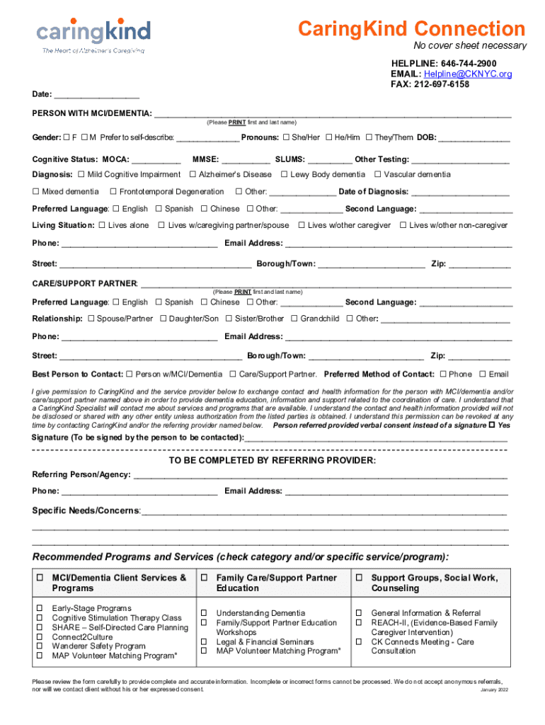 Fillable Online Programs and ServicesNew York City Fax Email Print - pdfFiller