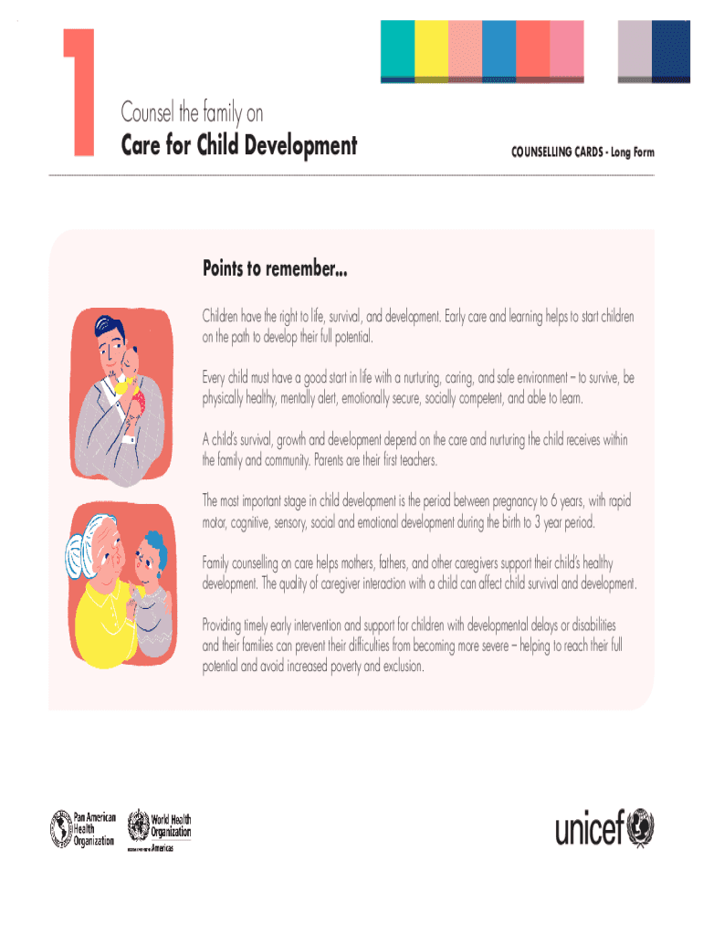 Fillable Online Care for child development: improving the care of young ...