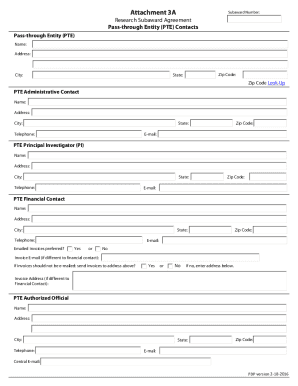 Fillable Online Amendment Research Subaward Agreement Pass-through ... Fax Email Print - pdfFiller
