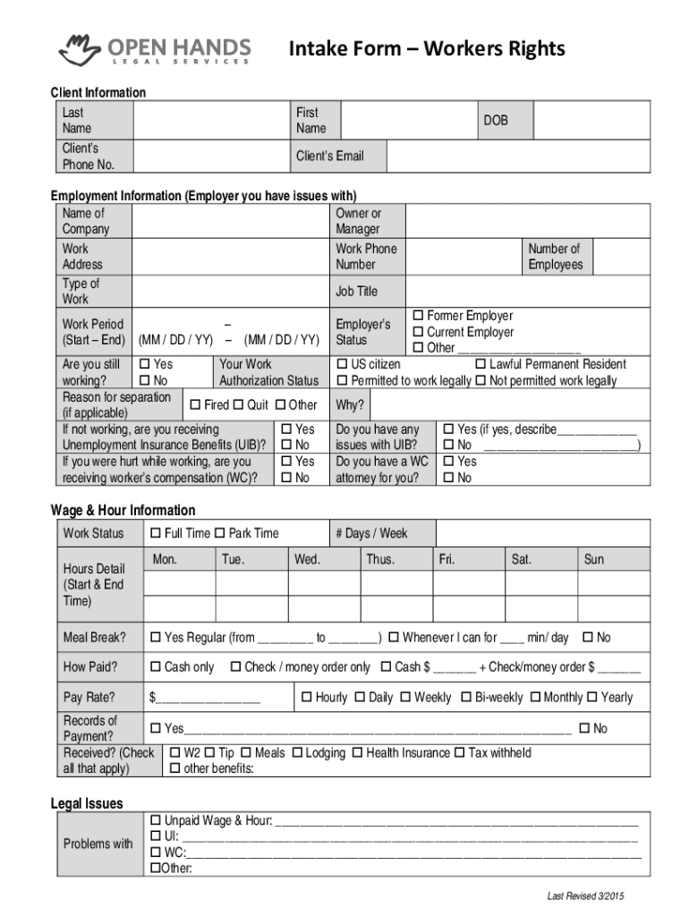 Fillable Online Workers' Compensation Accident Reporting Packet Fax ...
