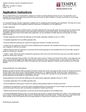 Fillable Online law temple Certificate and Audit Students: Admissions Information Fax Email ...