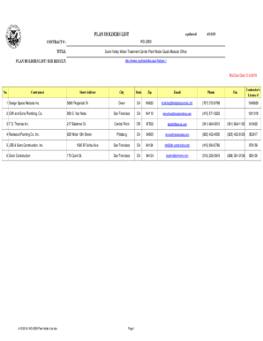 Fillable Online How To Take Advantage of Plan Holder Lists Fax Email ...