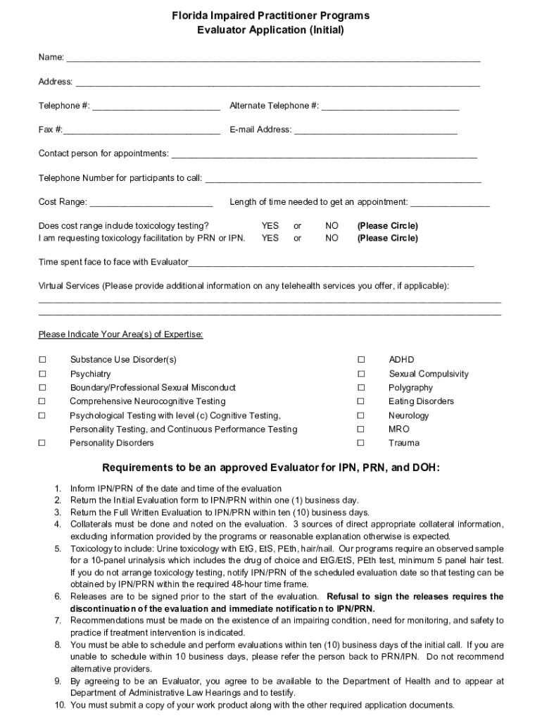 Fillable Online APPLICATION FOR STUDENT EVALUATION Fax Email Print - pdfFiller