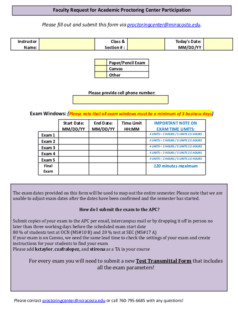 Fillable Online Instructor Participation Form.docx Fax Email Print - pdfFiller