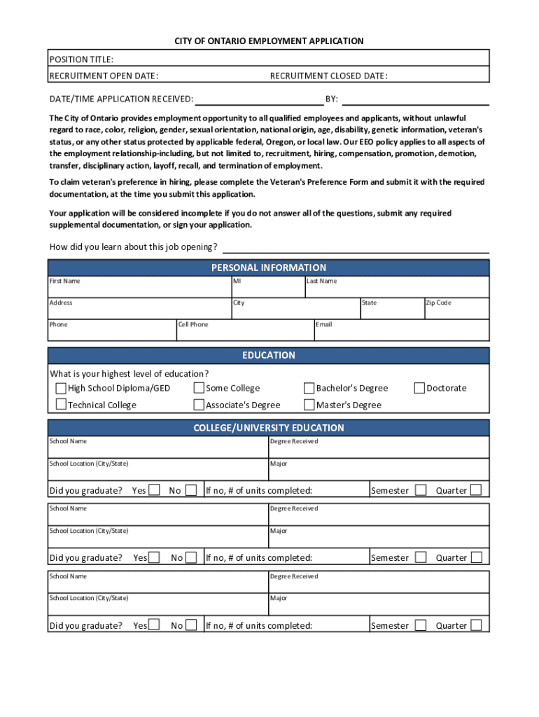 Fillable Online Join the Rochester Police Department Fax Email Print - pdfFiller