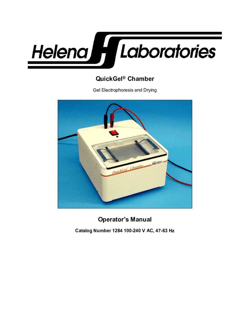 Fillable Online HYDRASYS 2 SCAN FOCUSING, all-in-one gel agarose ...