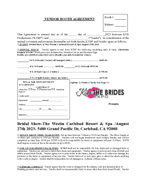 Fillable Online FREE 14+ Sample Booth Rental Agreement Templates in ...