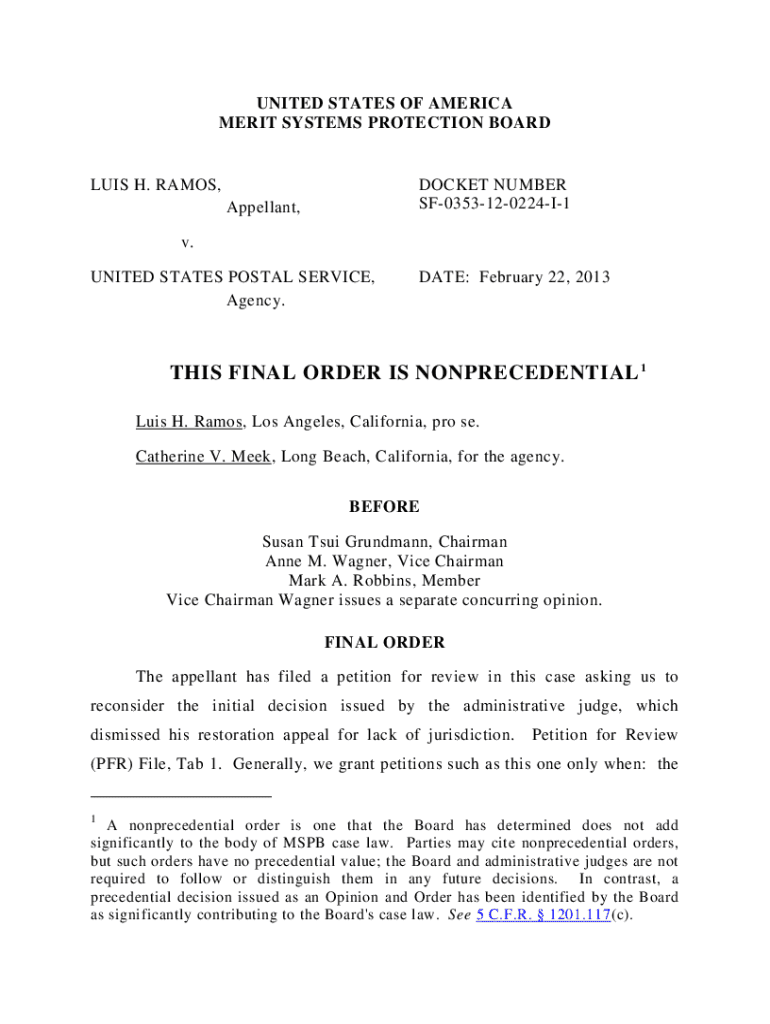 Fillable Online United States Postal Service v. Gregory - Brief (Merits ...