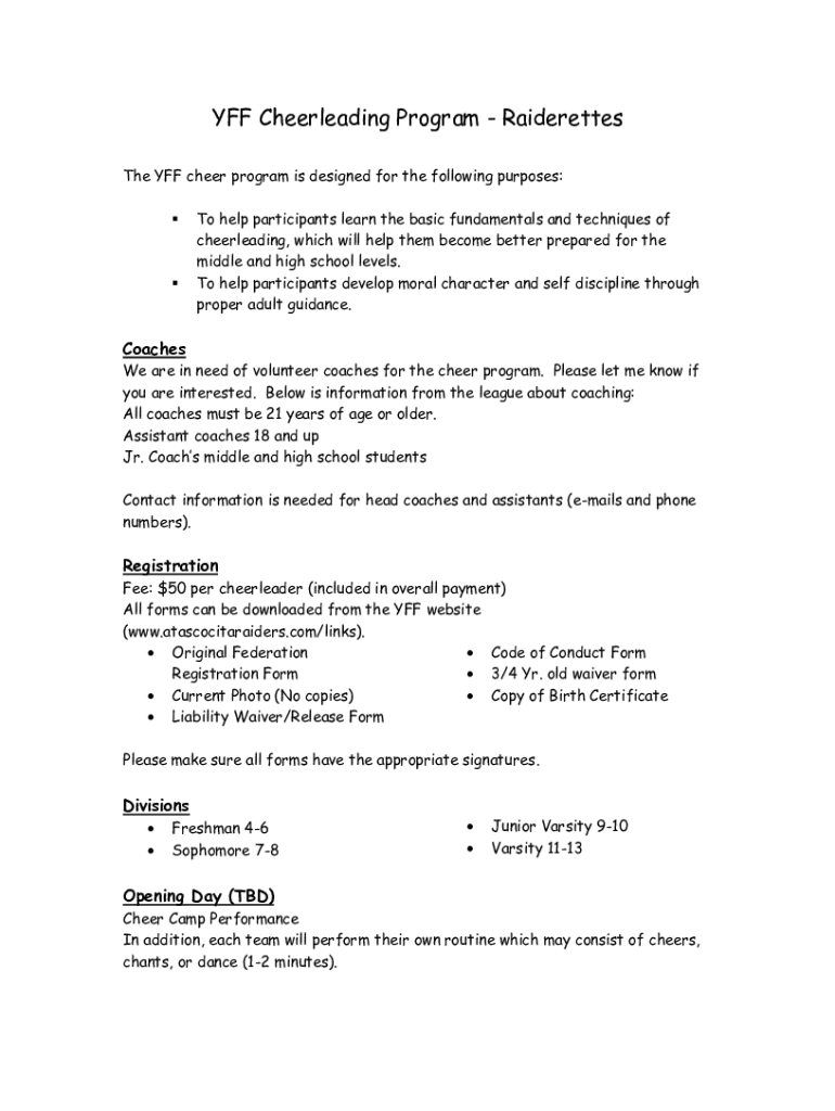 Fillable Online Ultimate List of Cheer Stunts and Cheerleading Moves ...