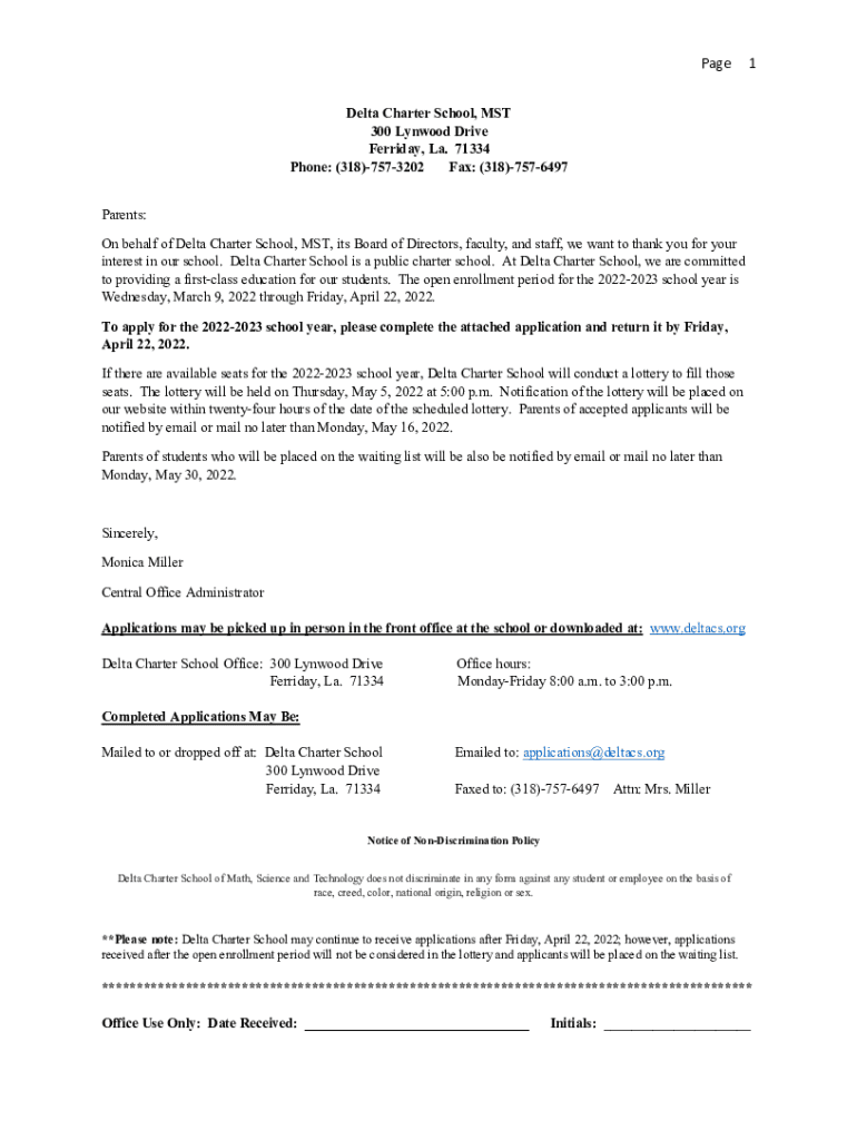 Fillable Online 2022-2023 Student Application Final.docx Fax Email Print - pdfFiller