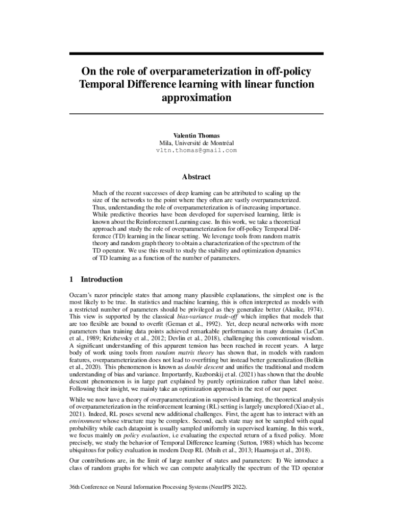 Fillable Online Off Policy Temporal Difference Learning With Function Fax Email Print