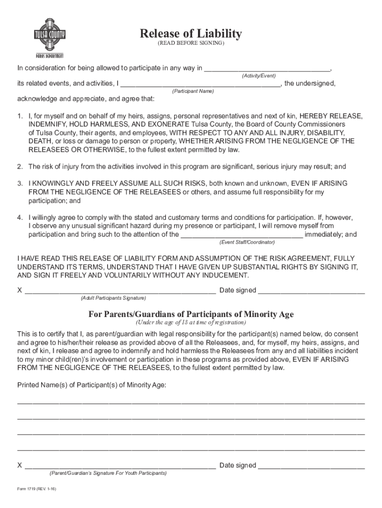 Fillable Online release of liability and waiver of legal rights. Fax Email Print - pdfFiller