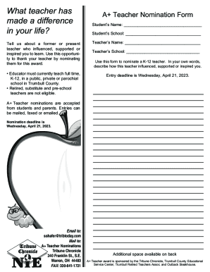 Fillable Online A+ Nom. Form Fax Email Print - pdfFiller