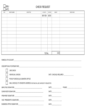 Fillable Online CHECK REQUEST. CHECK REQUEST Fax Email Print - pdfFiller