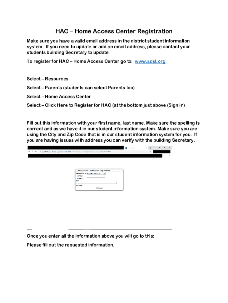 Fillable Online Home Access Center Frequently Asked Questions (FAQ's ...