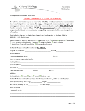Fillable Online 2023 combined Building Department Permit Application.docx Fax Email Print ...