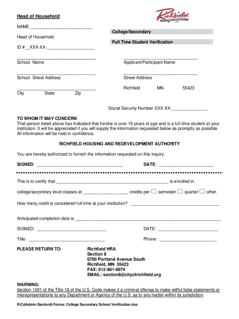 Fillable Online Head of Household: Definition, Who Qualifies, Income ...