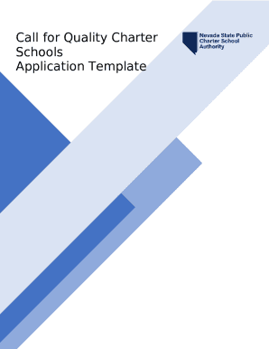 Charter Application Template Doc Template | pdfFiller