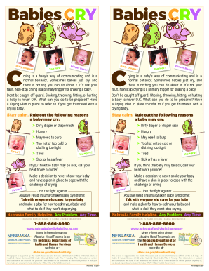 Fillable Online dhhs ne What to Do When Babies Cry (for Parents) Fax ...